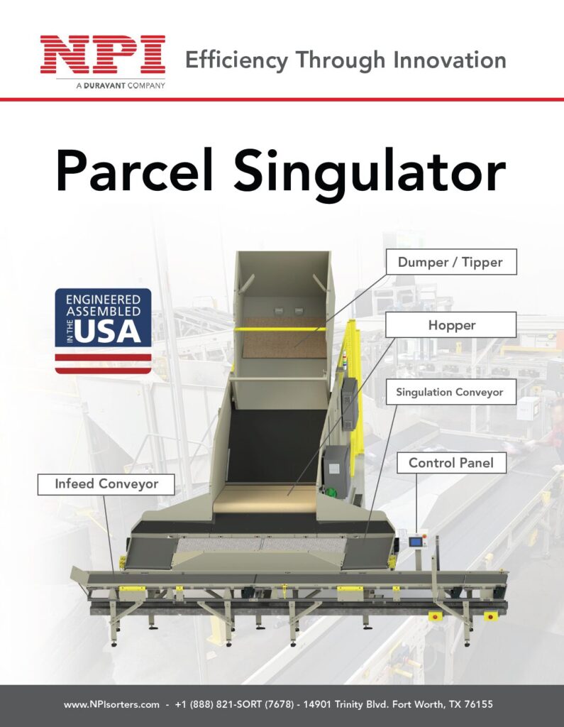 Parcel Singulation & Induction for Sortation Systems | NPI Parcel Singulation & Induction for Sortation Systems | NPI