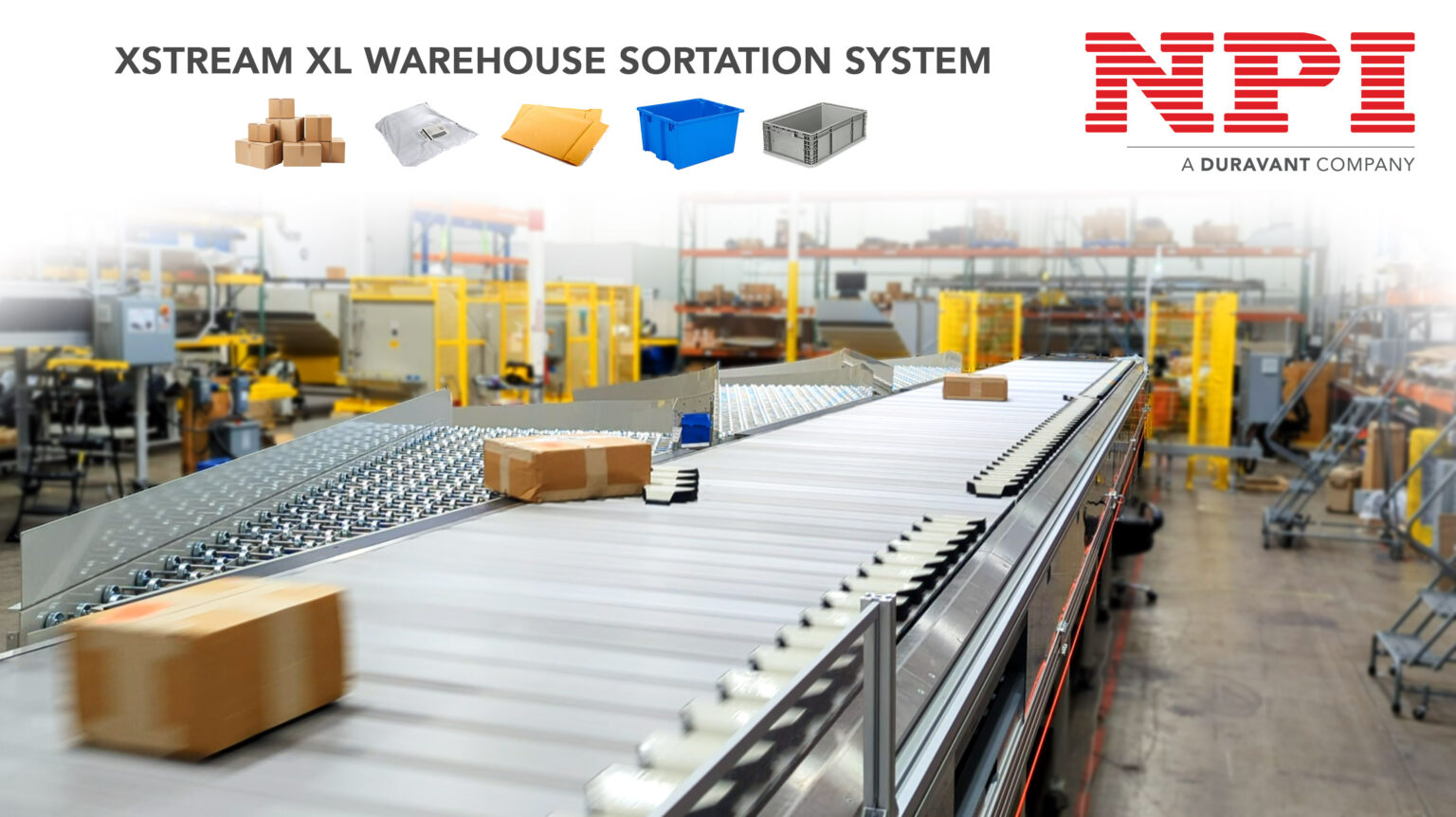 Xstream XL Warehouse Sortation System | NPI Sorters