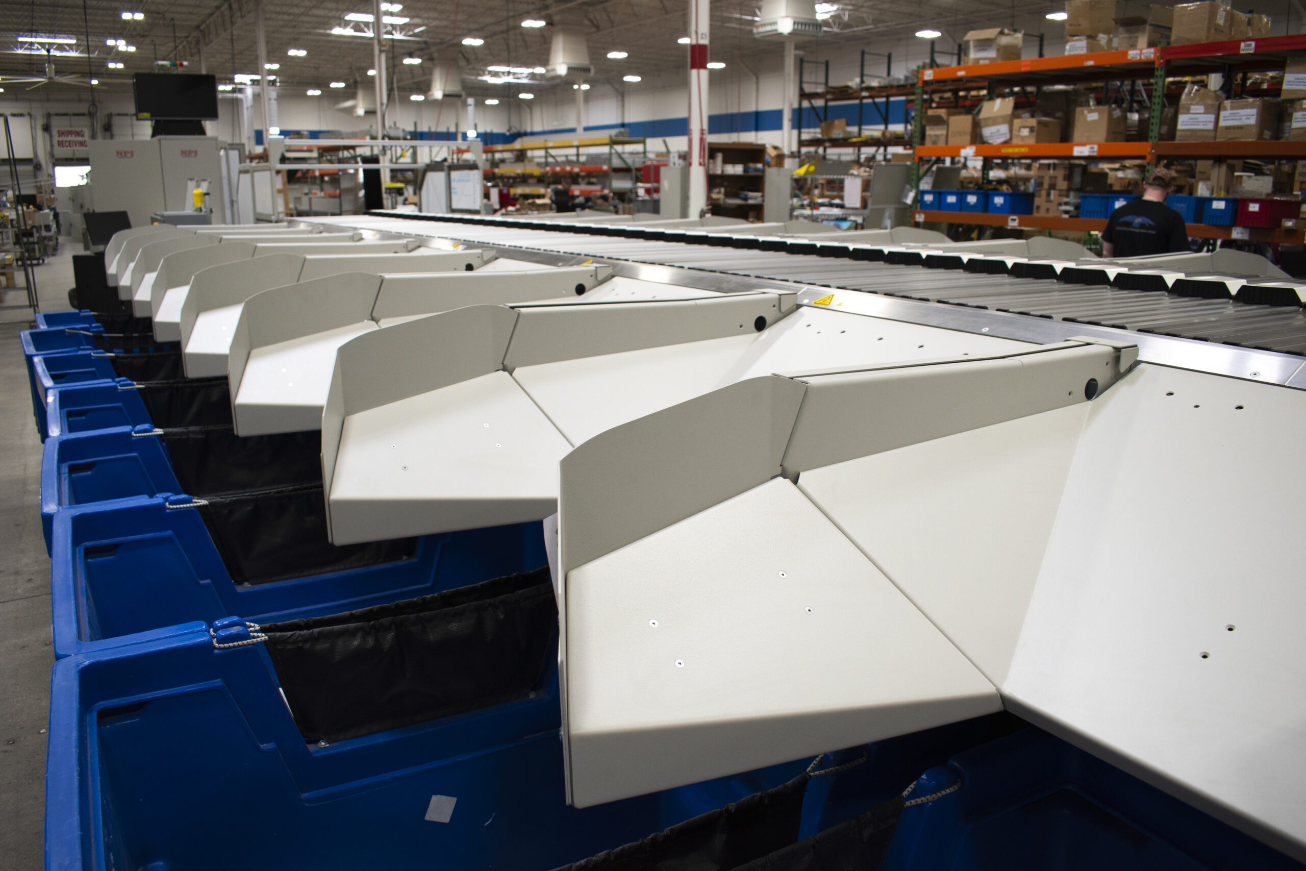 Product Control Chutes for Parcel Sortation Systems | NPI