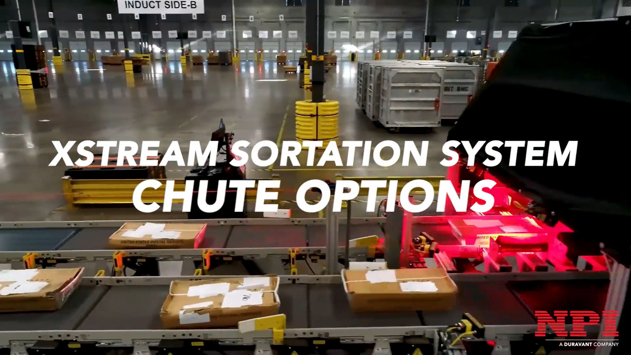 Chutes for Automated Parcel Sortation Systems - NPI
